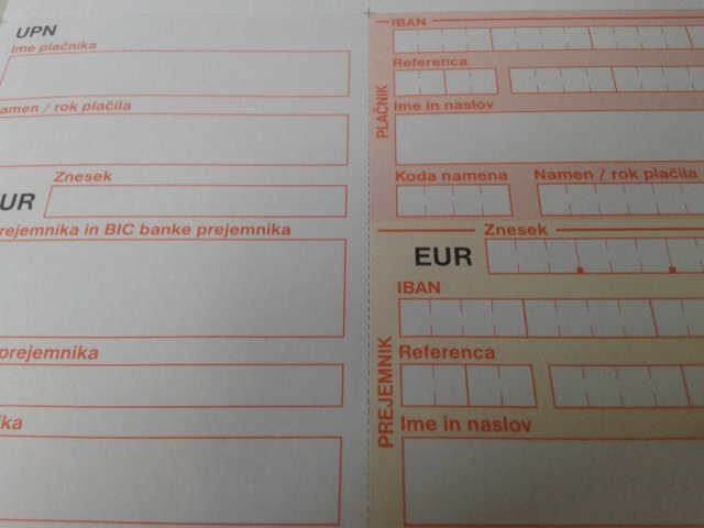 UPN univerzalni plačilni nalog - delate napake, ko ga izpolnjujete ...